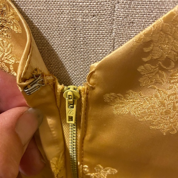 Vintage | Dresses | Vintage 4s Gold Gown | Poshmark